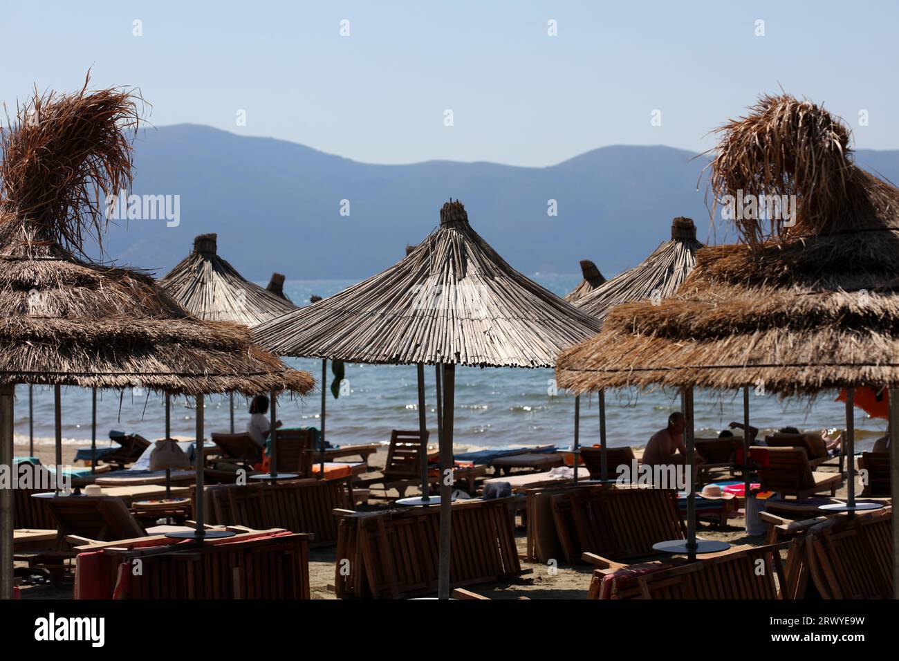 Summer traveling in Albania Vlora city exploring in lungo mare places ...