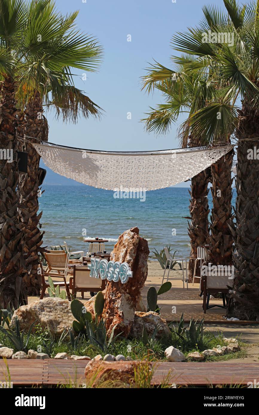 Summer traveling in Albania Vlora city exploring in lungo mare places ...