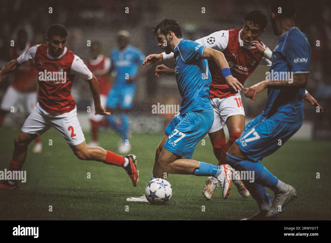 Kvicha Kvaratkshelia during UEFA Champions League 2023/24 game between ...