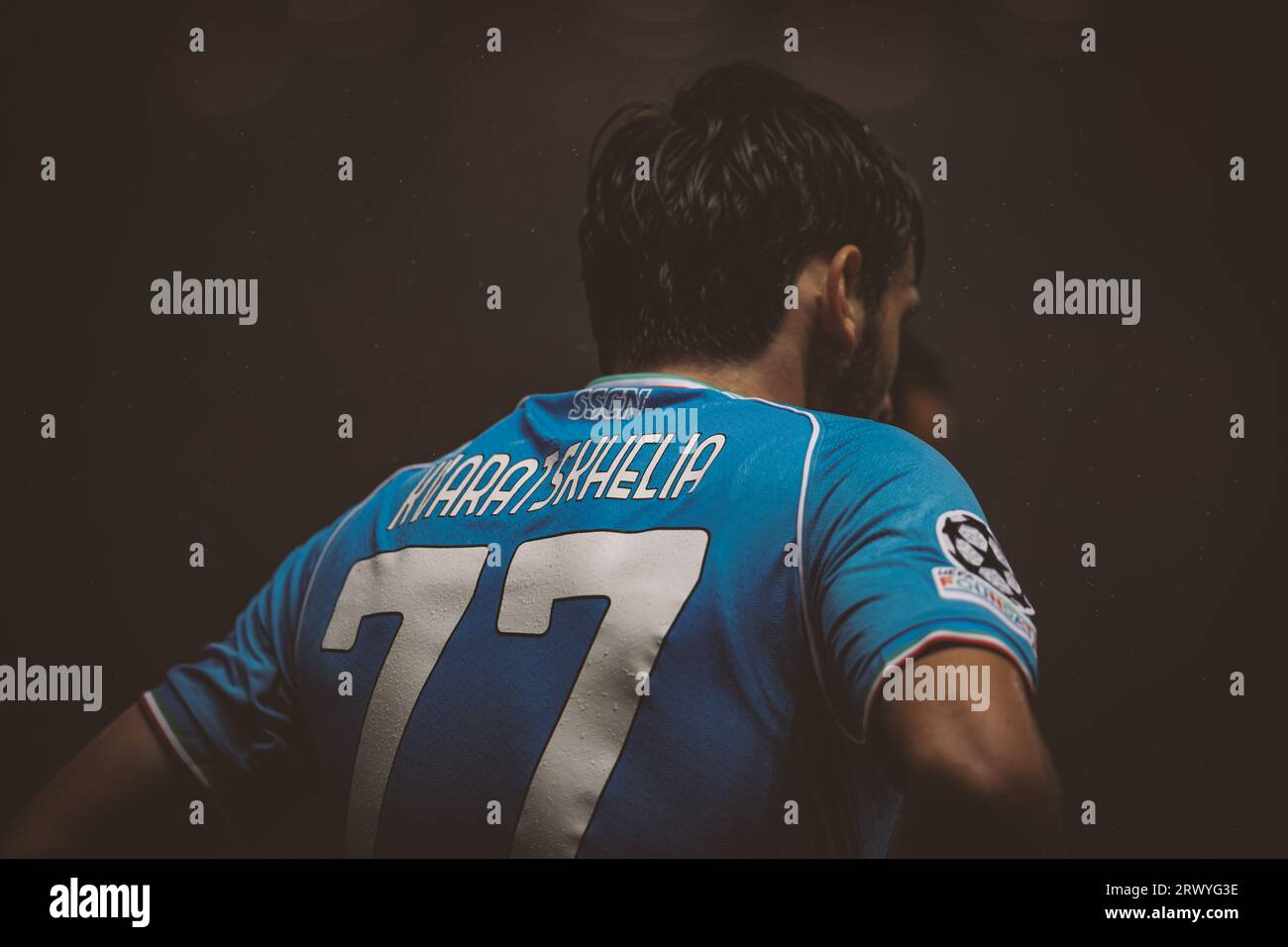 Kvicha Kvaratkshelia during UEFA Champions League 2023/24 game between ...