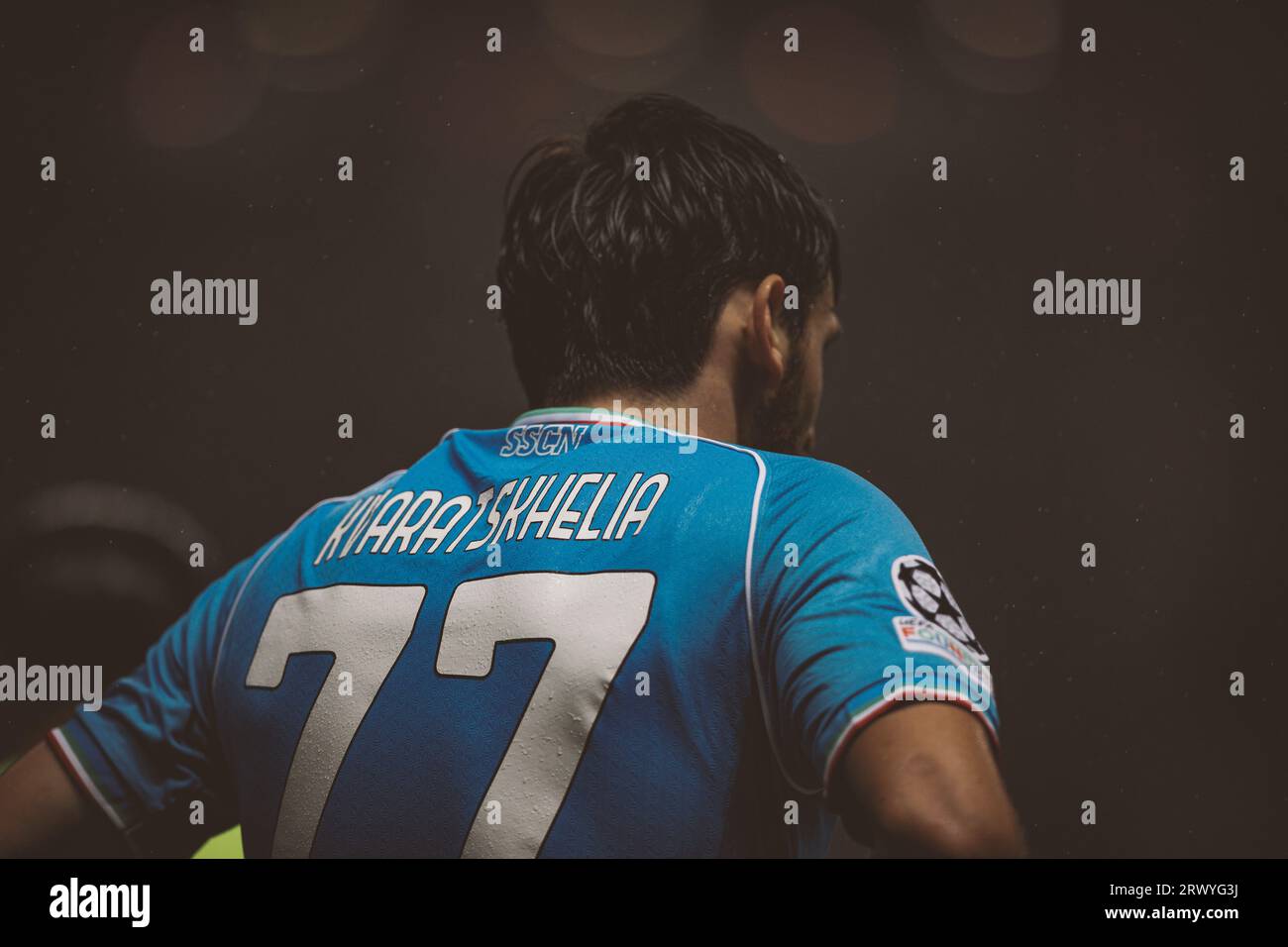 Kvicha Kvaratkshelia during UEFA Champions League 2023/24 game between ...