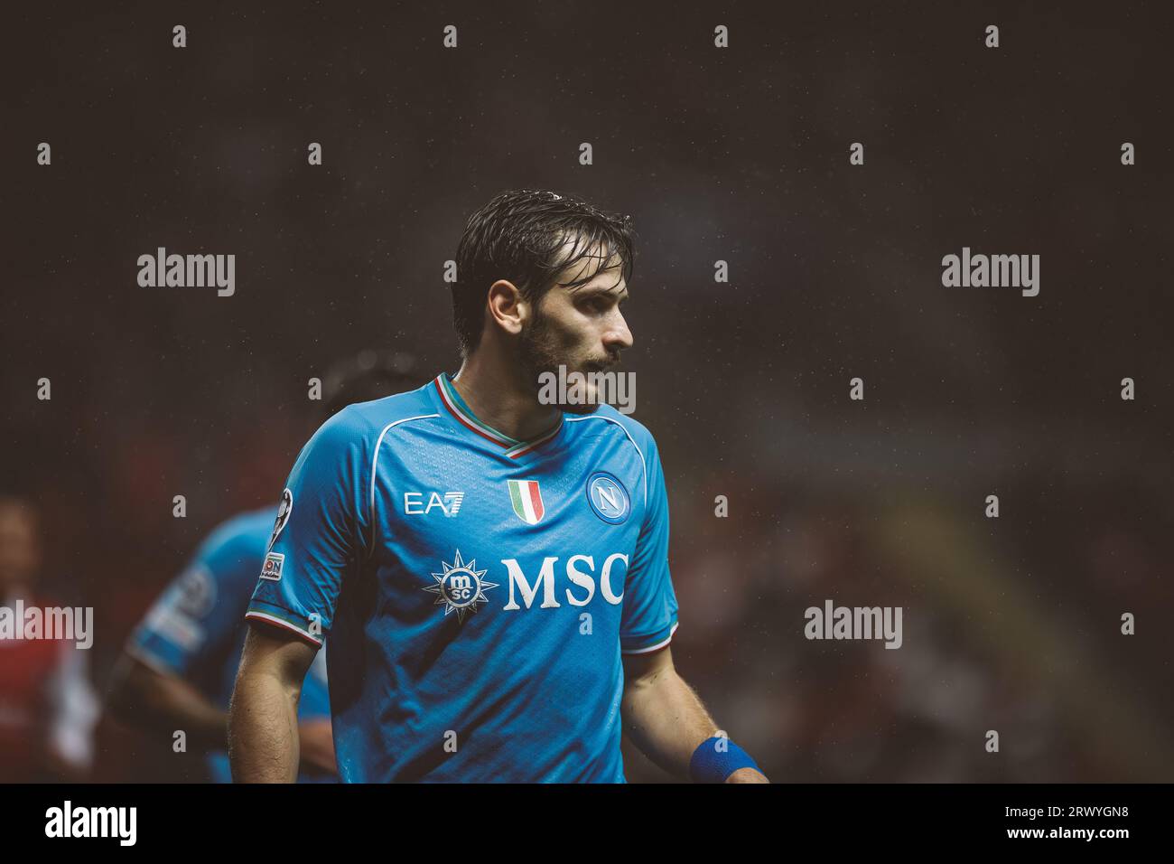 Kvicha Kvaratkshelia during UEFA Champions League 2023/24 game between ...