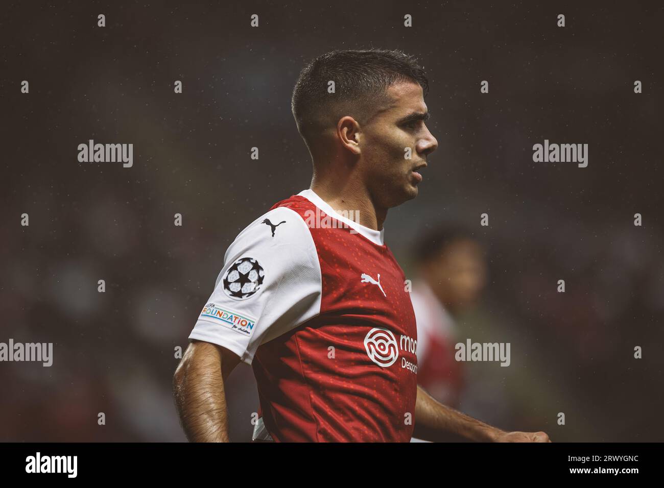 Victor Gomez during UEFA Champions League 2023/24 game between SC Braga ...