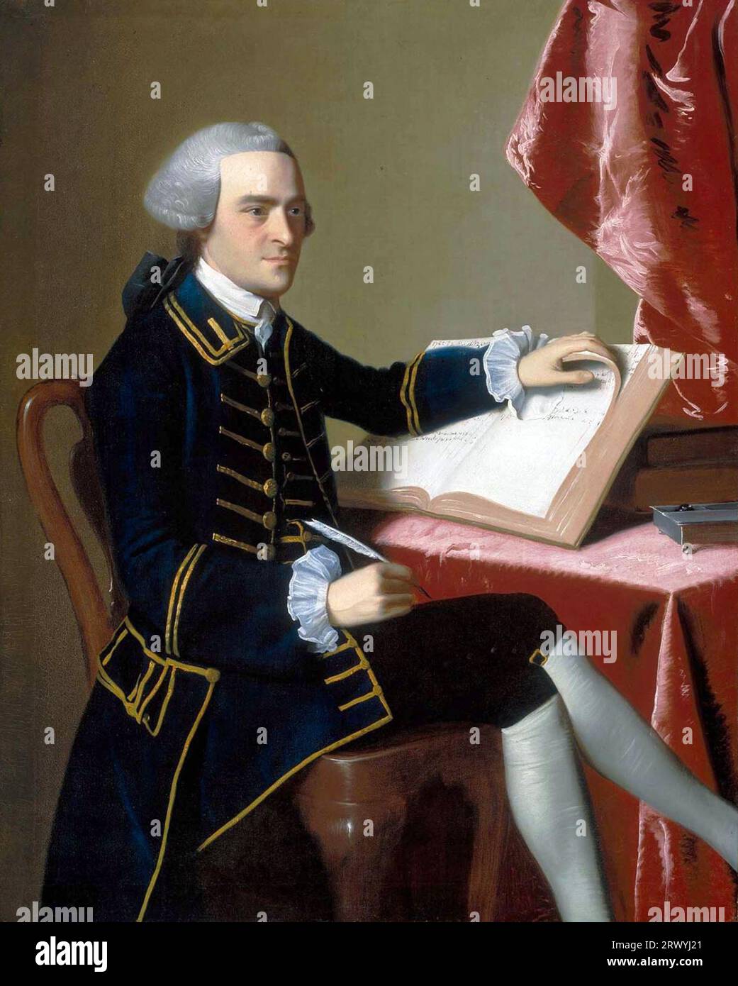 John Hancock (1737] – 1793) American Founding Father Stock Photo - Alamy