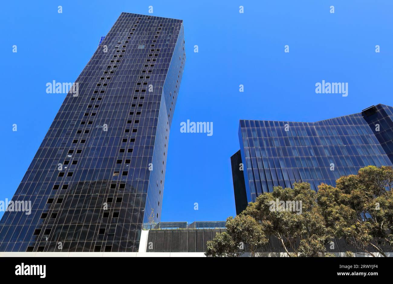 Residential development in the Docklands area featuring two conjoined ...