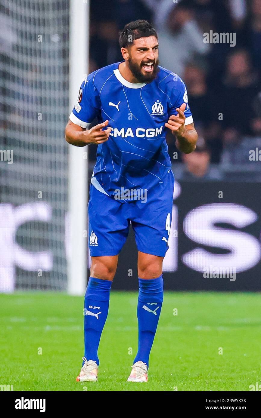 AMSTERDAM, NETHERLANDS - SEPTEMBER 21: Samuel Gigot (Olympique ...