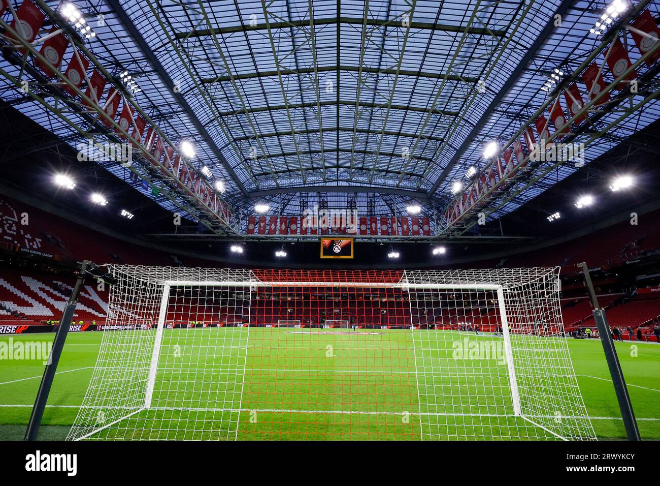 AMSTERDAM, NETHERLANDS - SEPTEMBER 21: stadium overview inside Johan ...