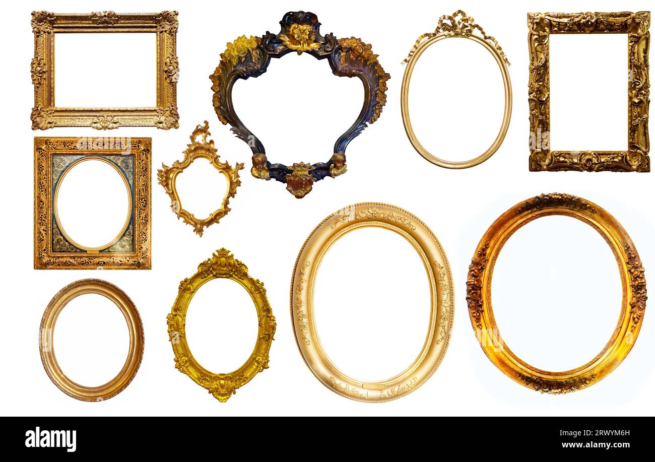 set of frames isolated Stock Photo - Alamy