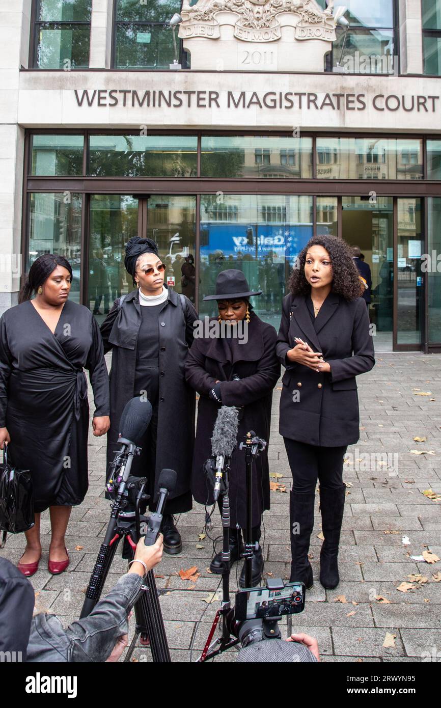 London, UK. 21st Sep, 2023. Bell Ribeiro-Addy MP for Streatham (L) and ...