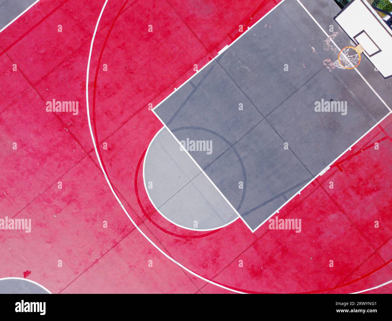 Basketball court aerial view hi-res stock photography and images - Alamy