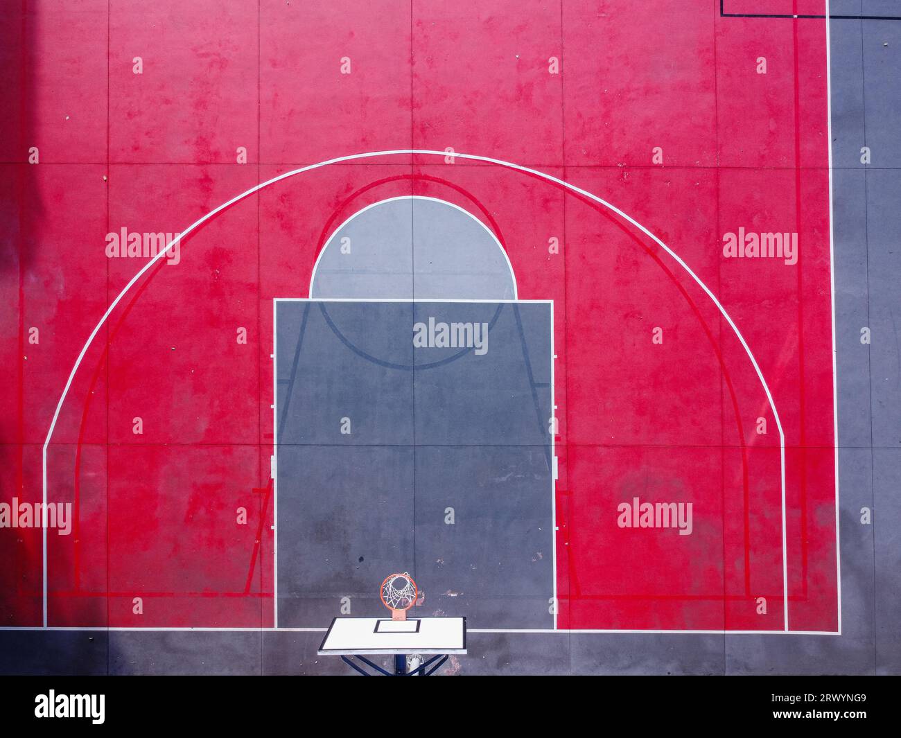 Aerial basketball court birds eye hi-res stock photography and images ...