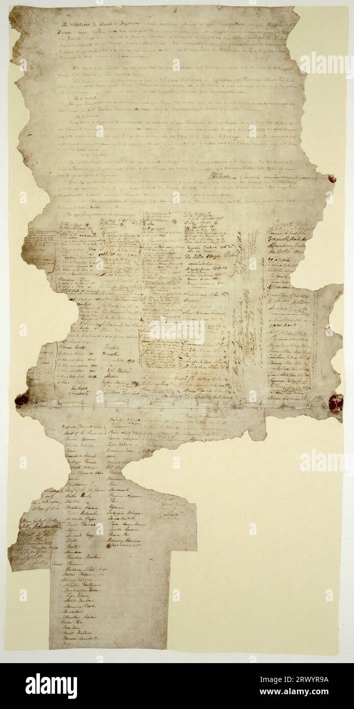 Treaty of waitangi signed hi-res stock photography and images - Alamy