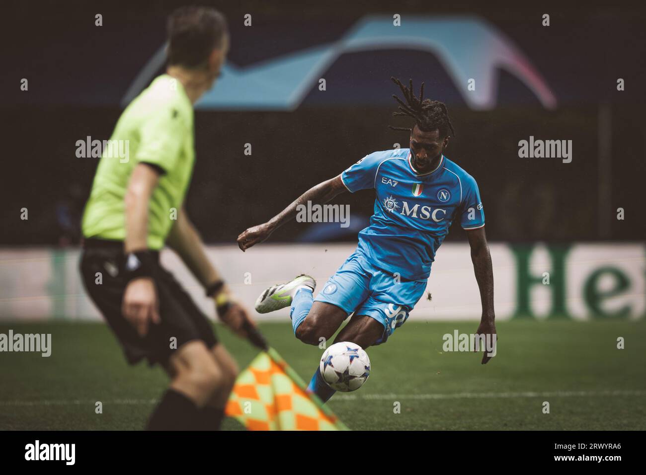 Zambo Anguissa during UEFA Champions League 2023/24 game between SC ...