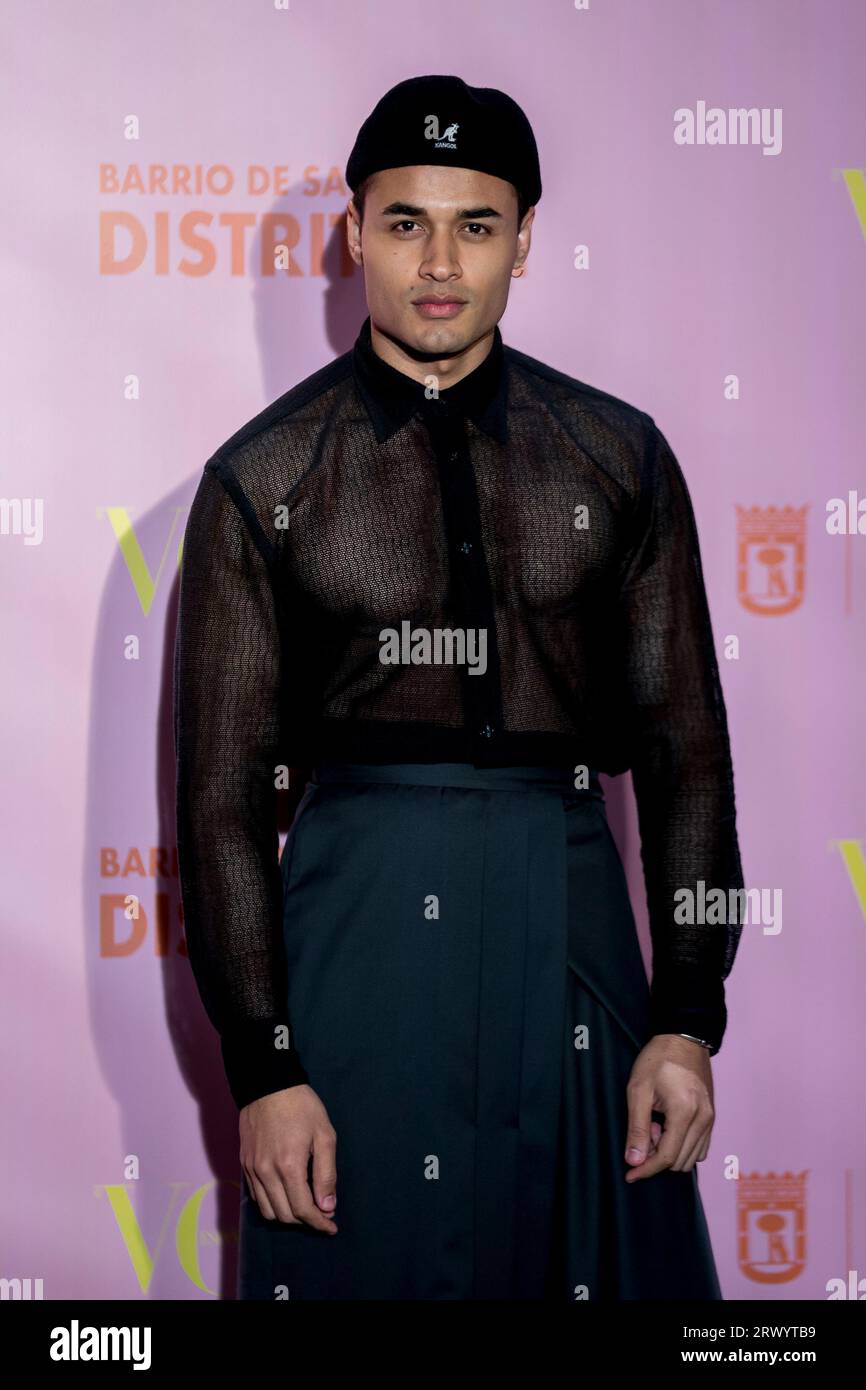 Actor Felipe Londoño poses during the photocall of Vogue Fashion's ...