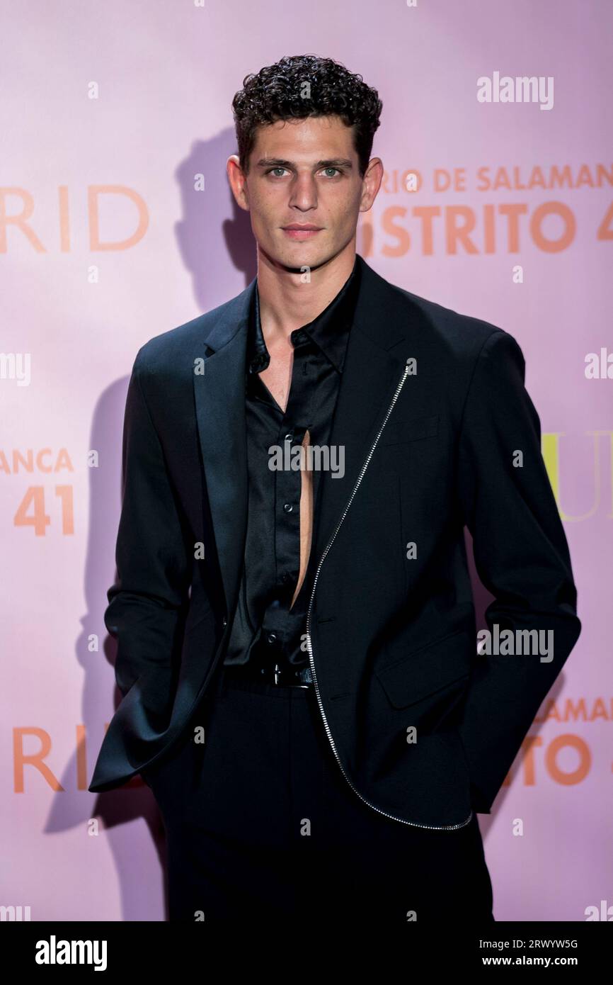 Model Pau Ramis poses during the photocall of Vogue Fashion's Night Out ...