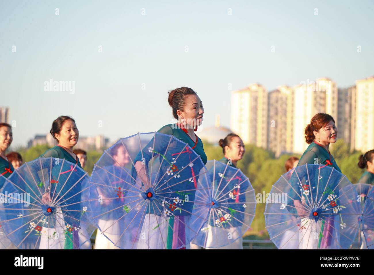 Luannan County, China - July 7, 2023: Women wearing cheongsam are ...