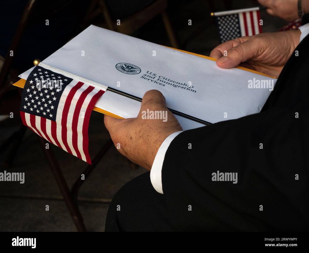 Us Citizenship Oath Ceremony Flag U.S. Citizenship - DOJ Creates New