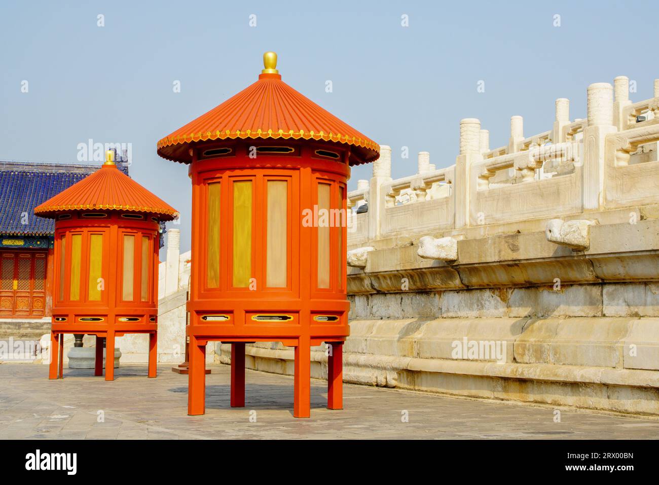 Beijing Temple of Heaven Park Prayer Hall Lantern Pavilion Stock Photo ...