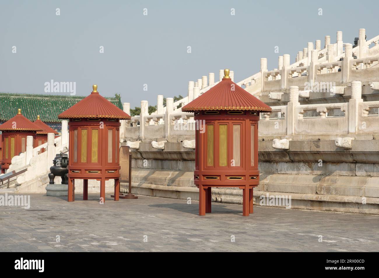 Beijing Temple of Heaven Park Prayer Hall Lantern Pavilion Stock Photo ...