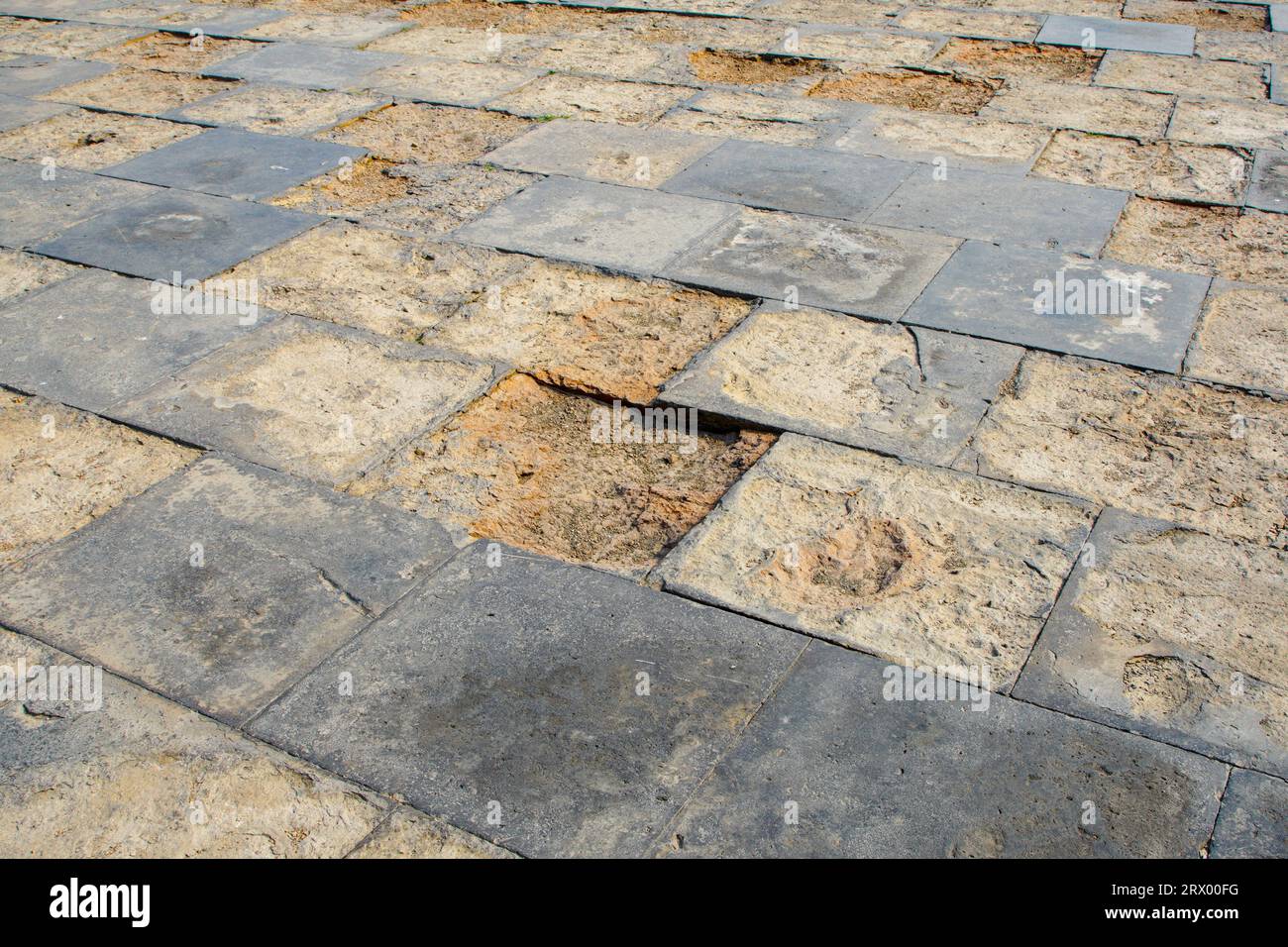 Broken floor tiles outside the Prayer Hall of the Temple of Heaven in ...
