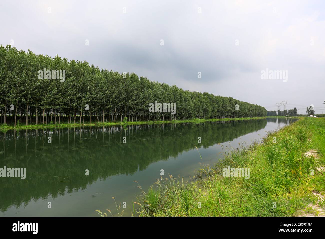 Natural Scenery of Water Canal, North China Stock Photo - Alamy