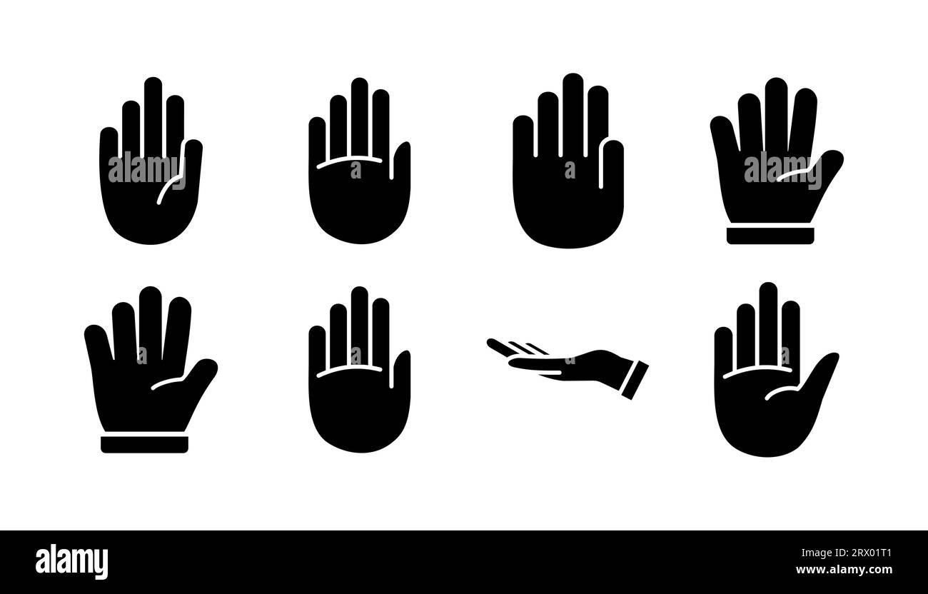 Hand icon vector. hand symbols. palm Stock Vector Image & Art - Alamy