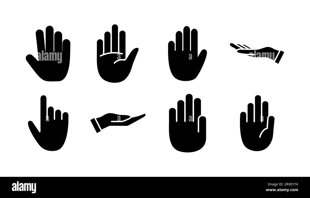 Hand icon vector. hand symbols. palm Stock Vector Image & Art - Alamy