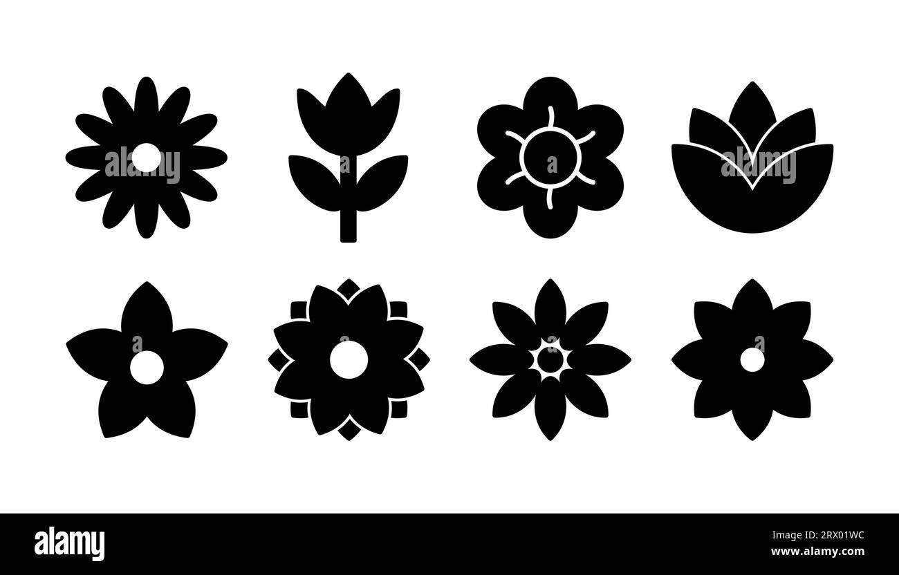 Flower icon vector. floral icon. flower logo Stock Vector Image & Art ...