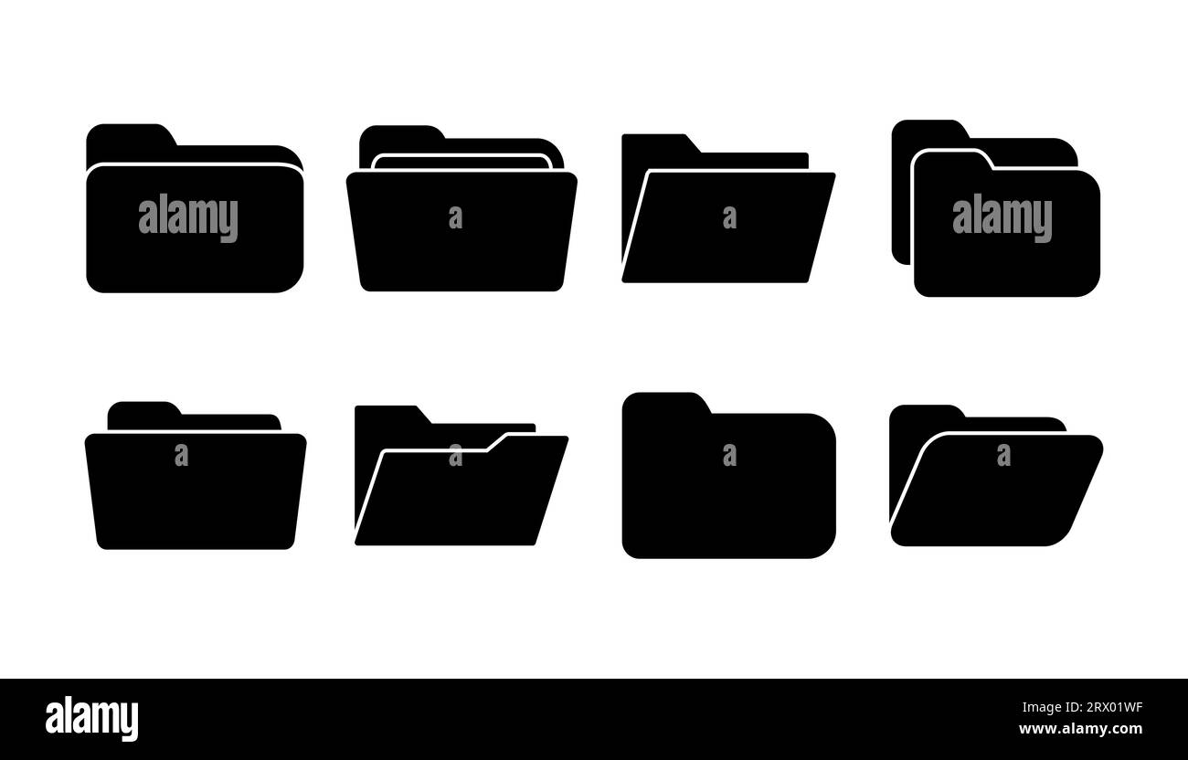 Folder icon vector. document folder icon Stock Vector Image & Art - Alamy