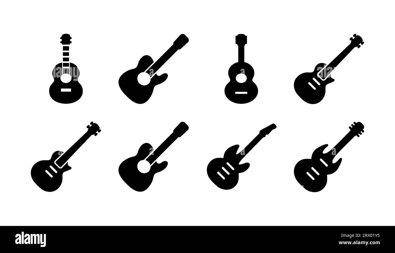 Guitar icon vector. musical instrument sign Stock Vector Image & Art ...