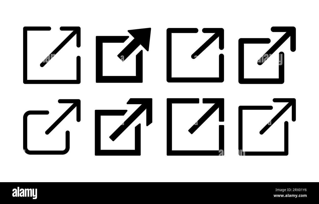 External link icon vector. hyperlink chain symbol. download, share ...