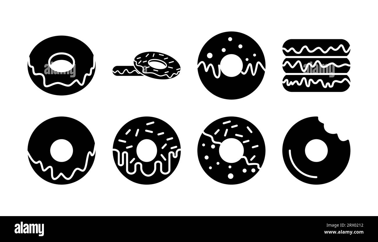 Donut icon vector. doughnut icon. donut logo Stock Vector Image & Art ...