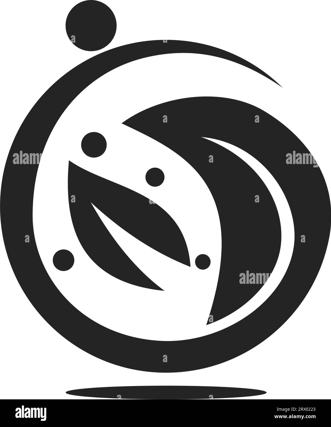 health nutrition logo template Isolated. Brand Identity. Icon Abstract ...