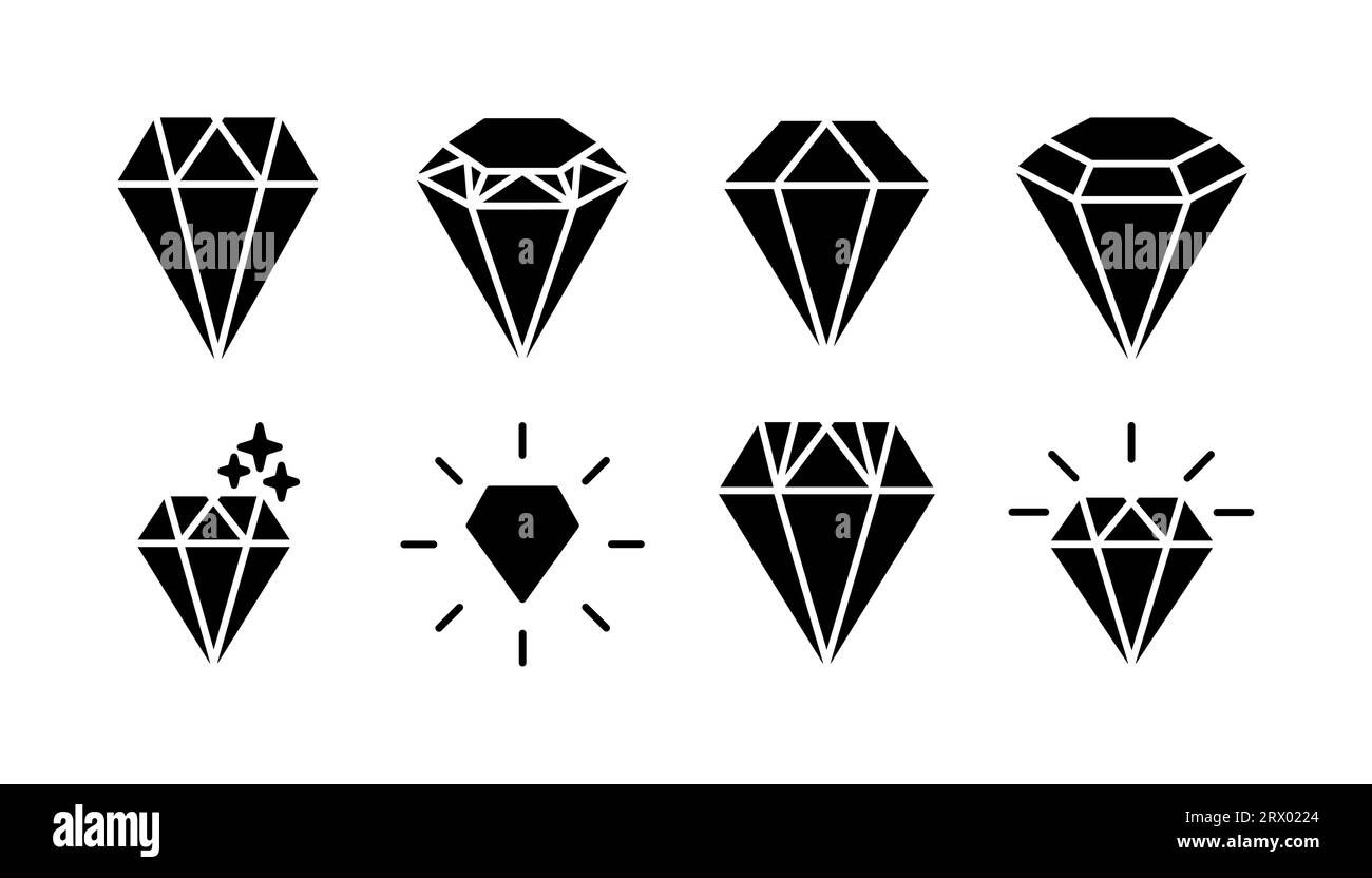 Diamond icon vector. gem icon. crystal stone Stock Vector Image & Art ...