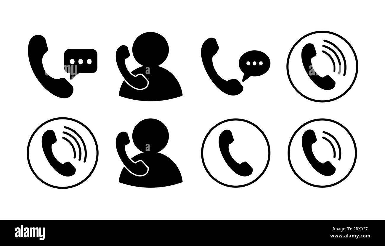 Call icon vector. phone icon vector Stock Vector Image & Art - Alamy