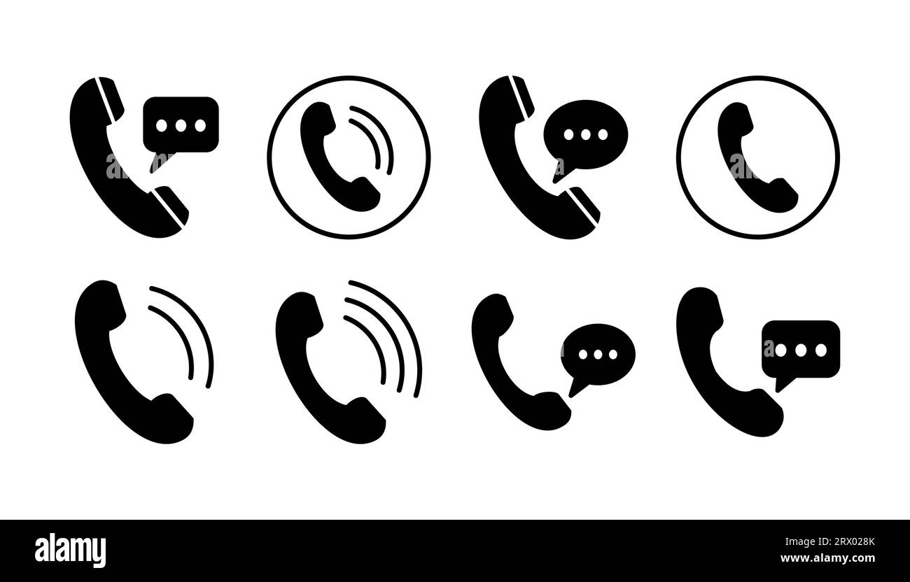 Call icon vector. phone icon vector Stock Vector Image & Art - Alamy