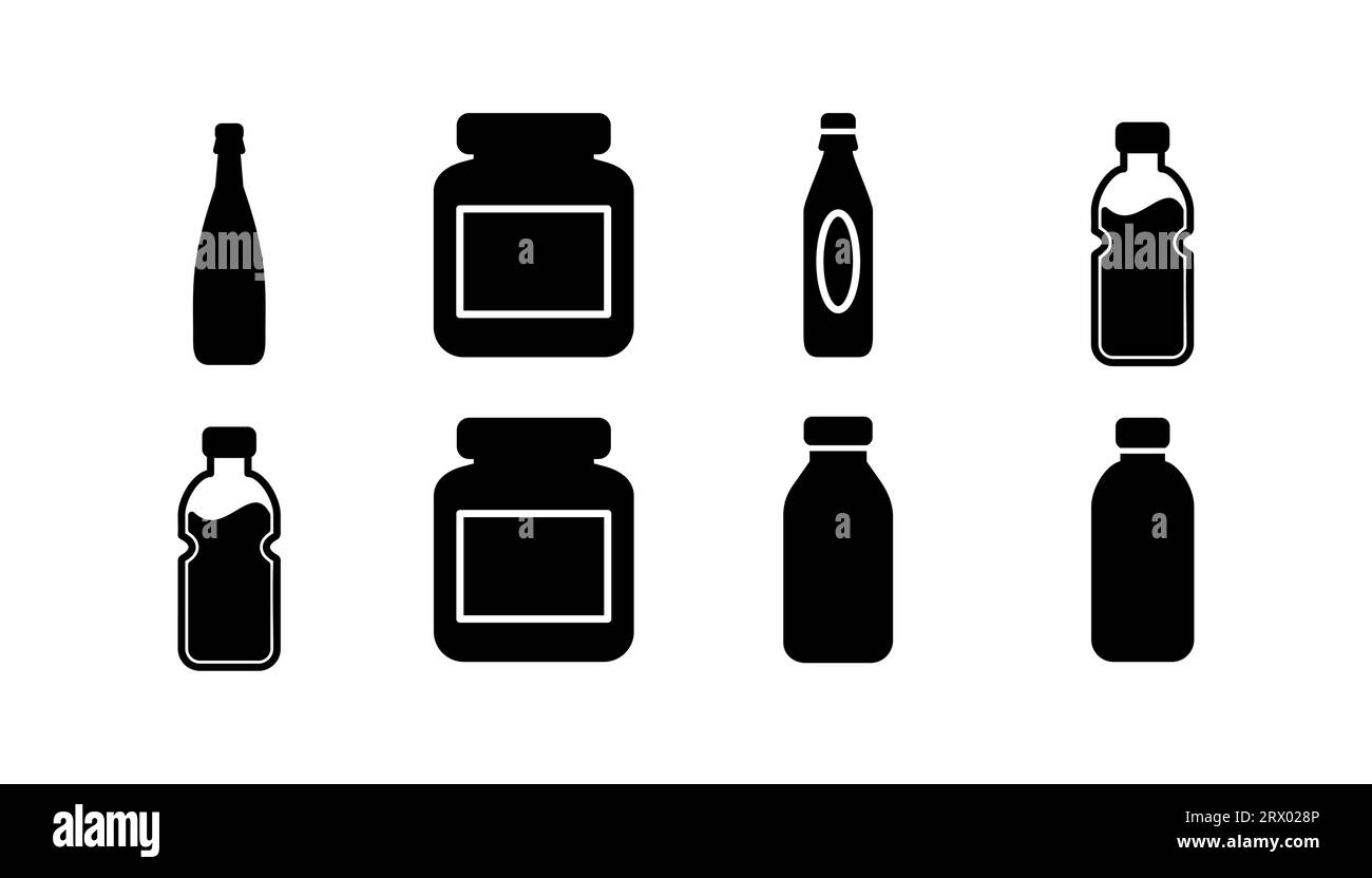 bottle icon vector. bottle icon in trendy flat design Stock Vector ...
