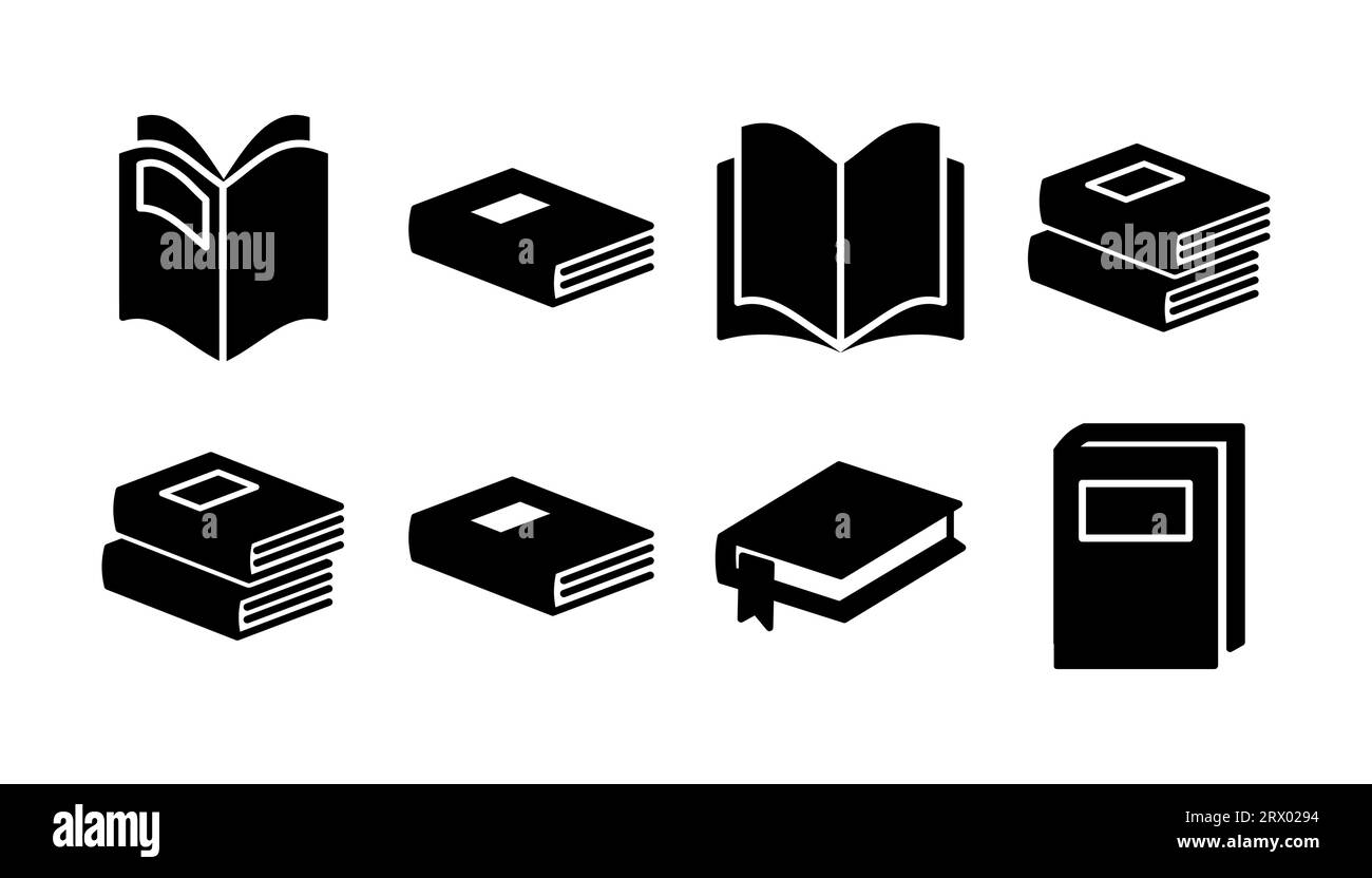 Book icon vector. Open book vector icon Stock Vector Image & Art - Alamy