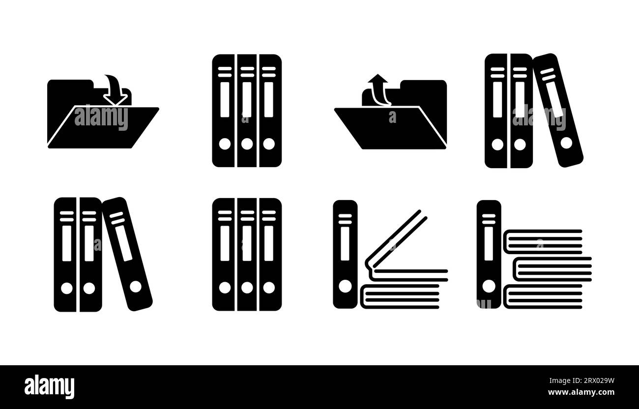 Office cabinet with file folders Stock Vector Images - Alamy