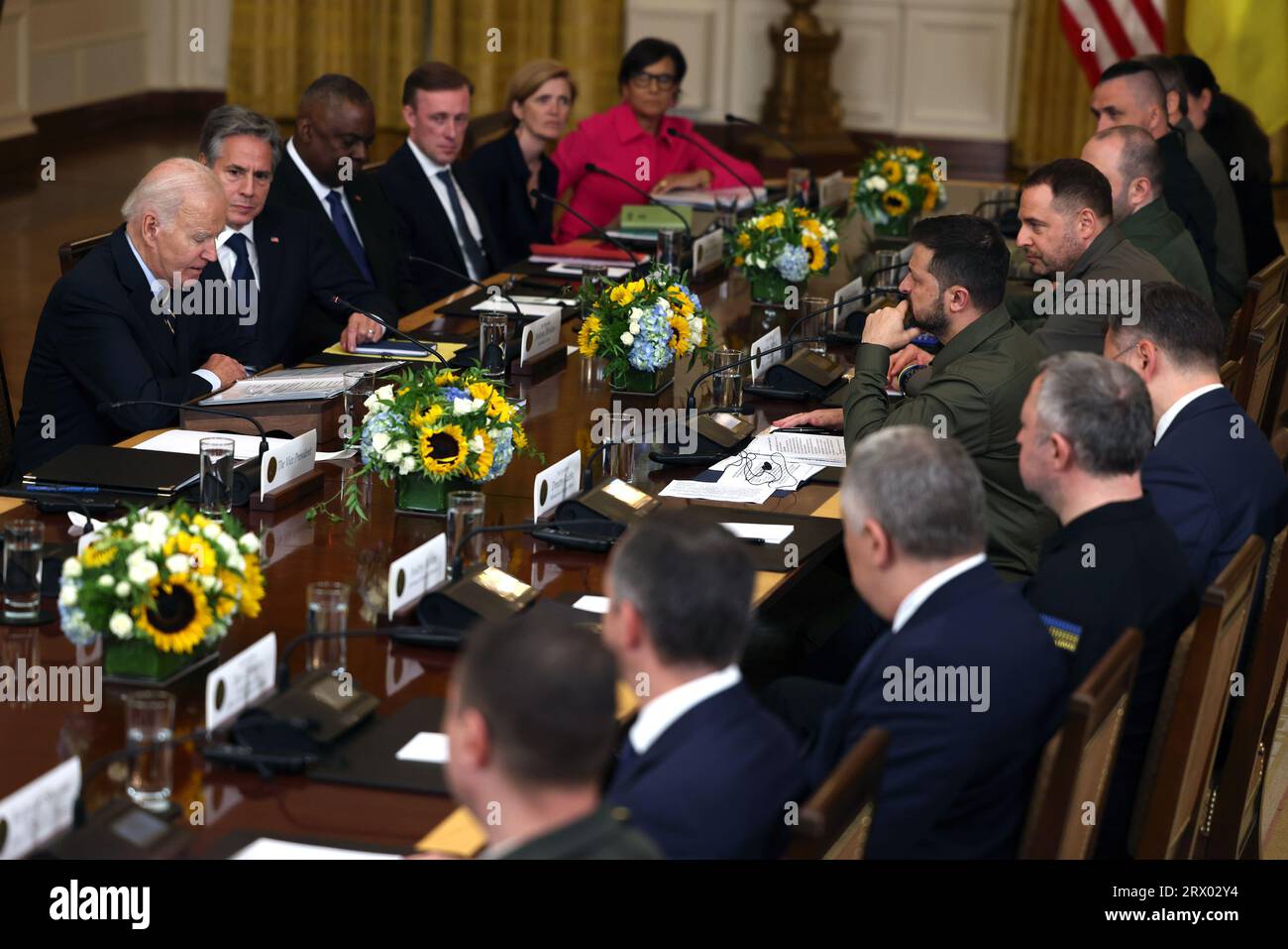 United States President Joe Biden and President Volodymyr Zelenskyy of ...