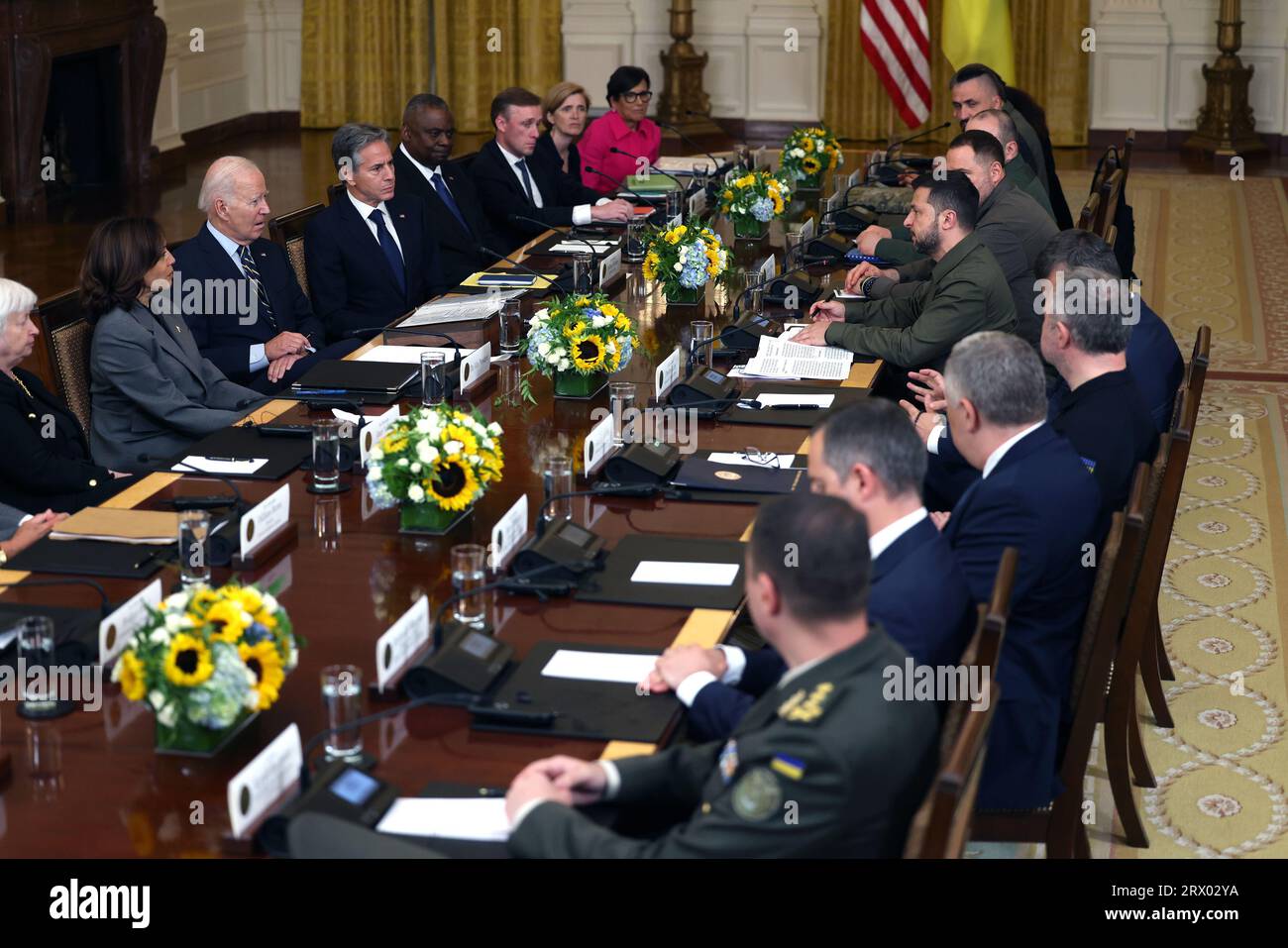 United States President Joe Biden and President Volodymyr Zelenskyy of ...