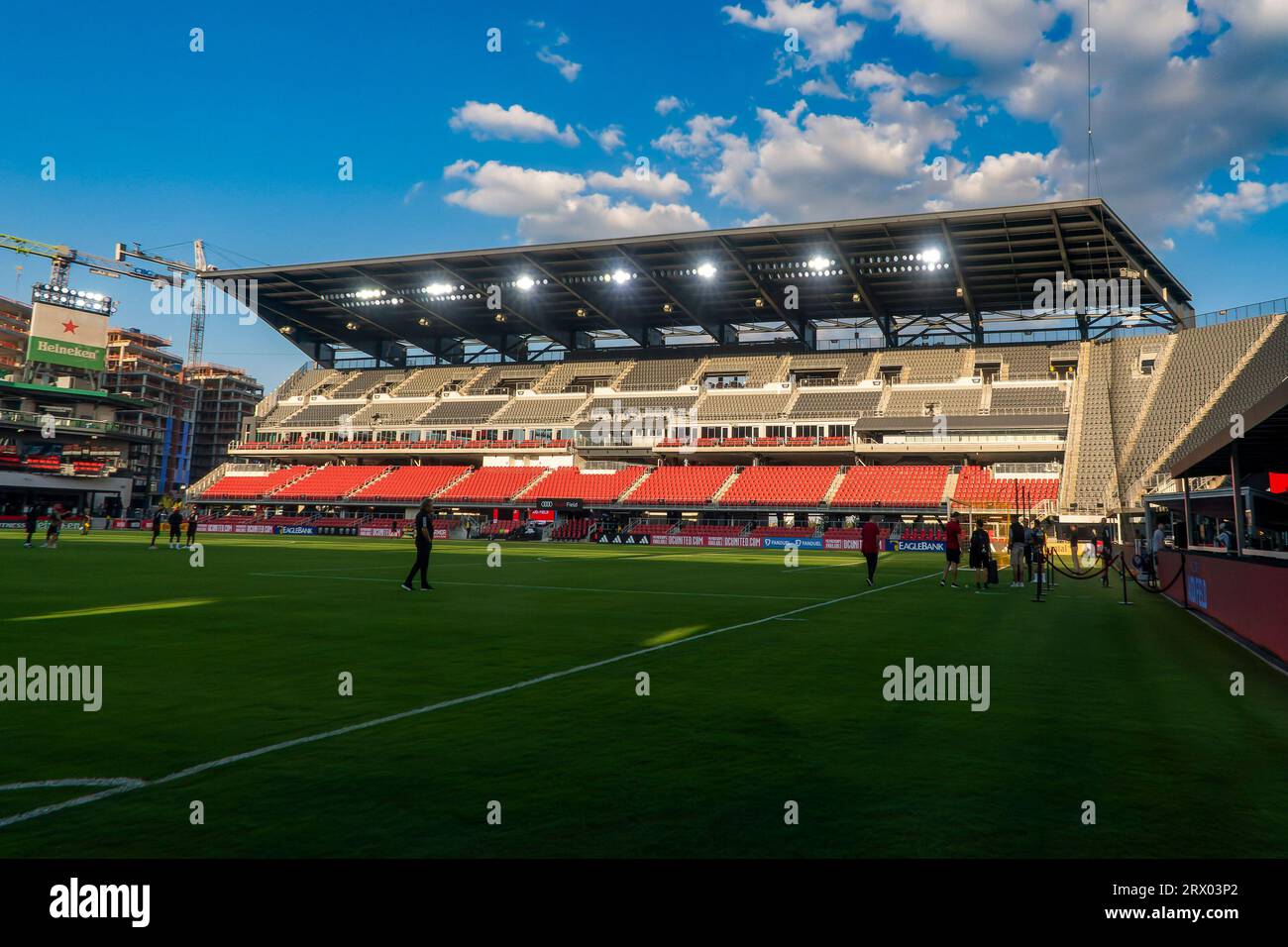 Soccer pitch corner stands hi-res stock photography and images - Alamy