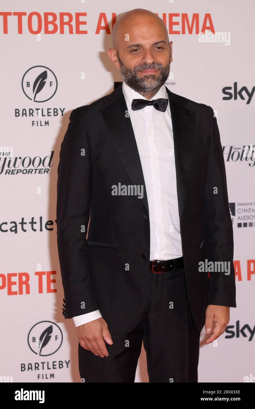 Rome, Italy. 21st Sep, 2023. Luca Trapanese attends the red carpet of ...