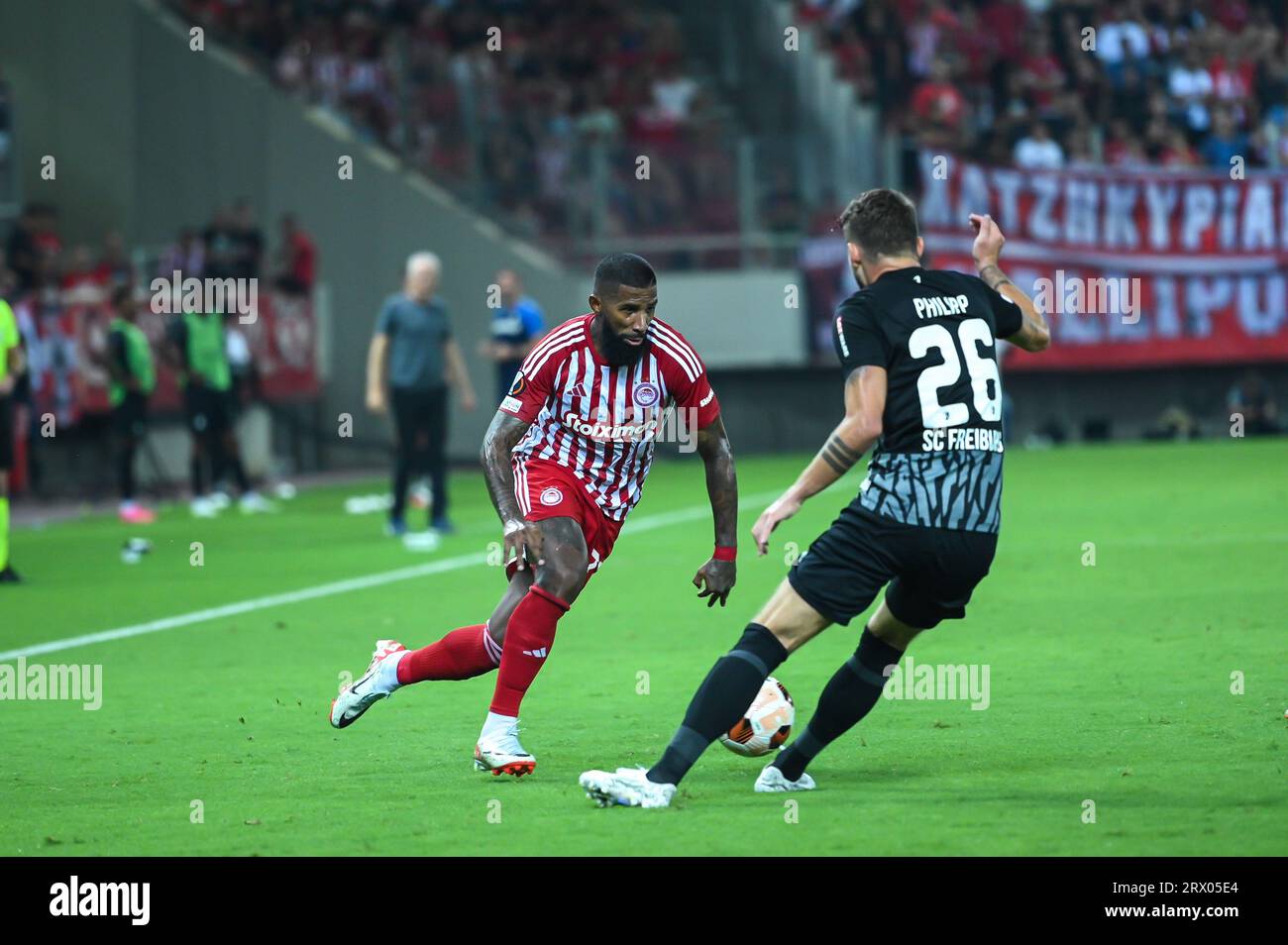 Piraeus, Greece. 21st Sep, 2023. 23 Rodinei of Olympiacos FC during the ...