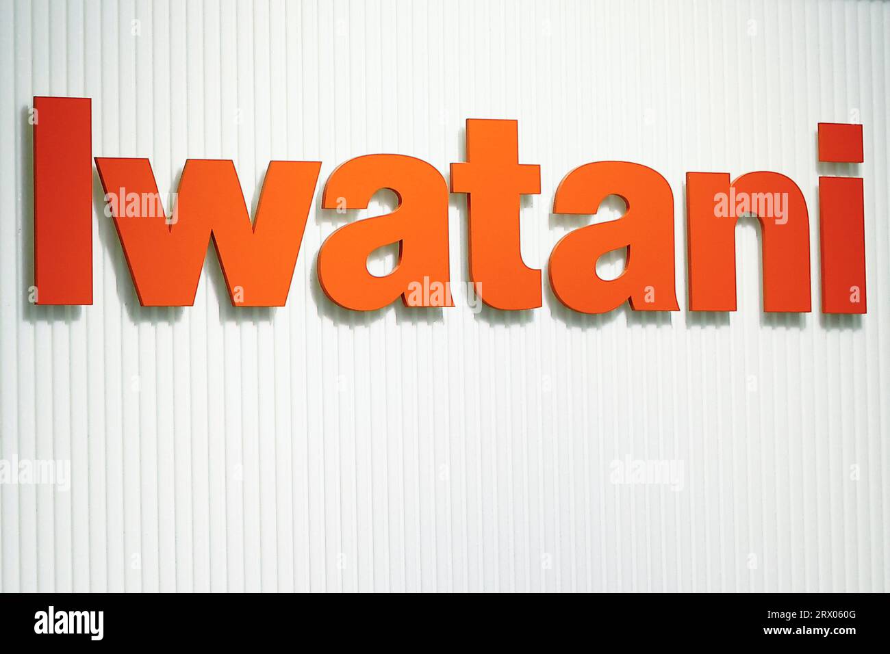 Osaka, Japan. 21st Sep, 2023. A logo of Iwatani Corporation is seen at ...