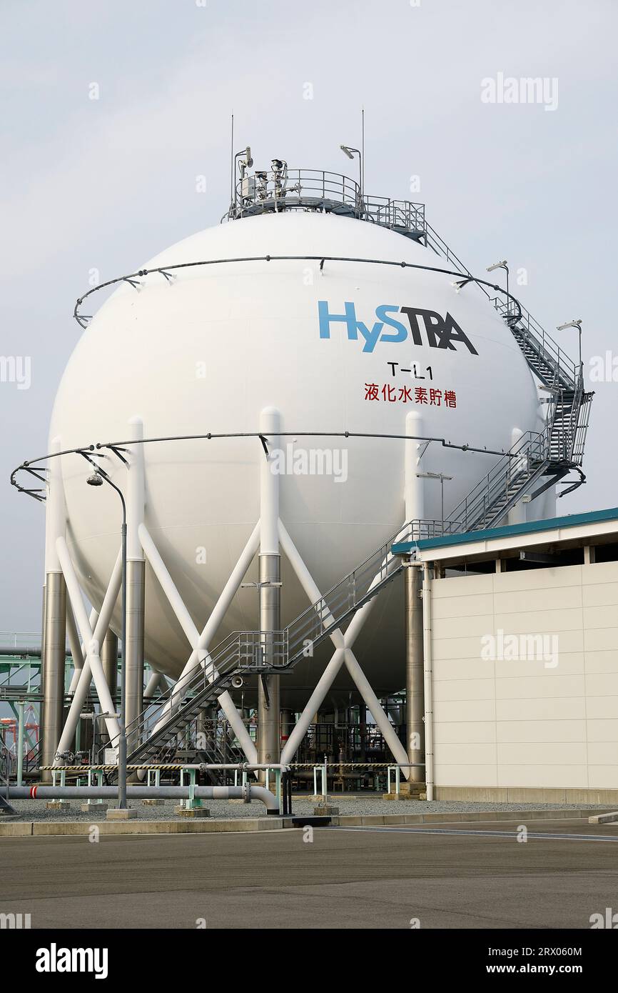 Kobe, Japan. 20th Sep, 2023. Facilities of the liquefied hydrogen ...
