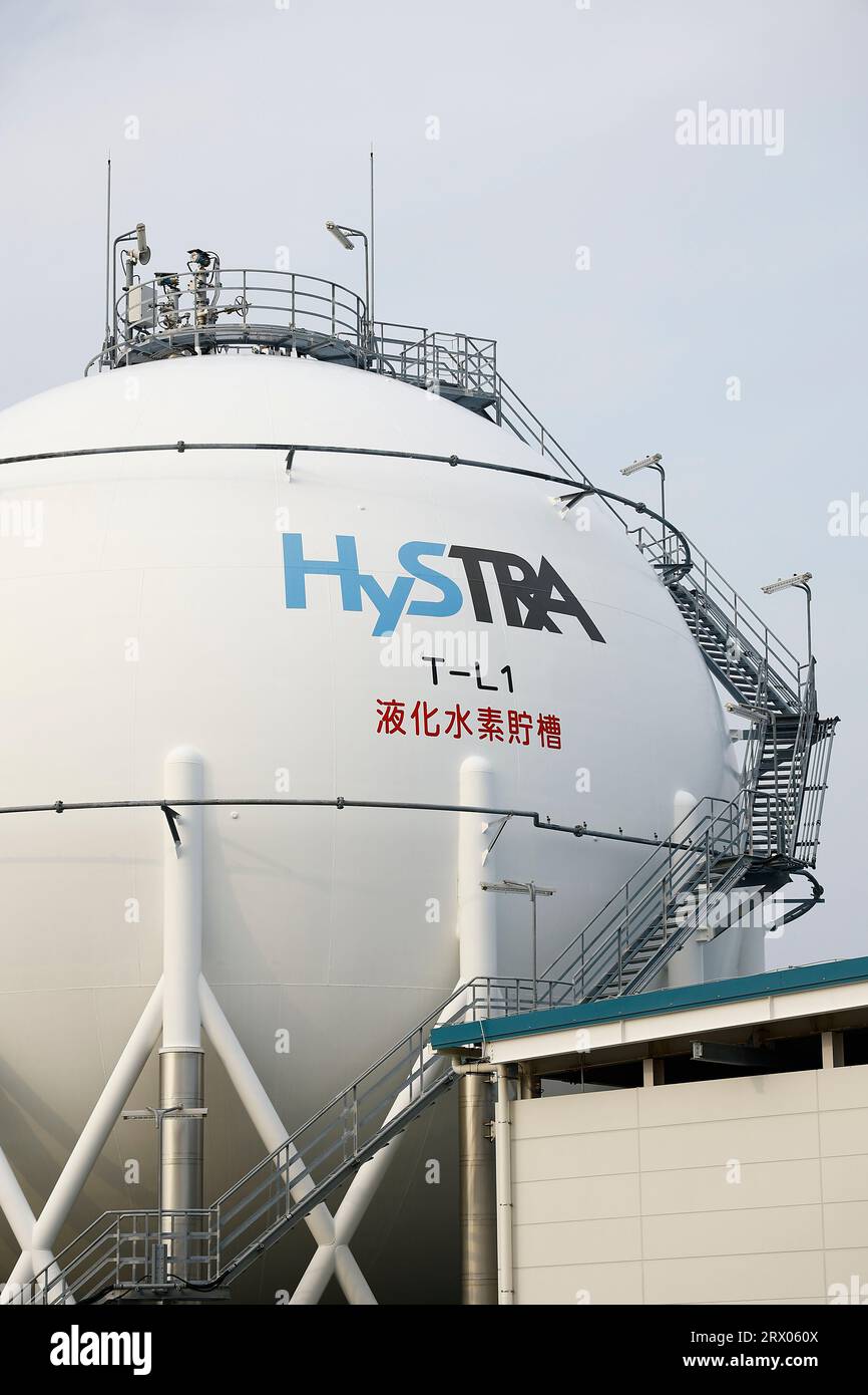 Kobe, Japan. 20th Sep, 2023. Facilities of the liquefied hydrogen ...
