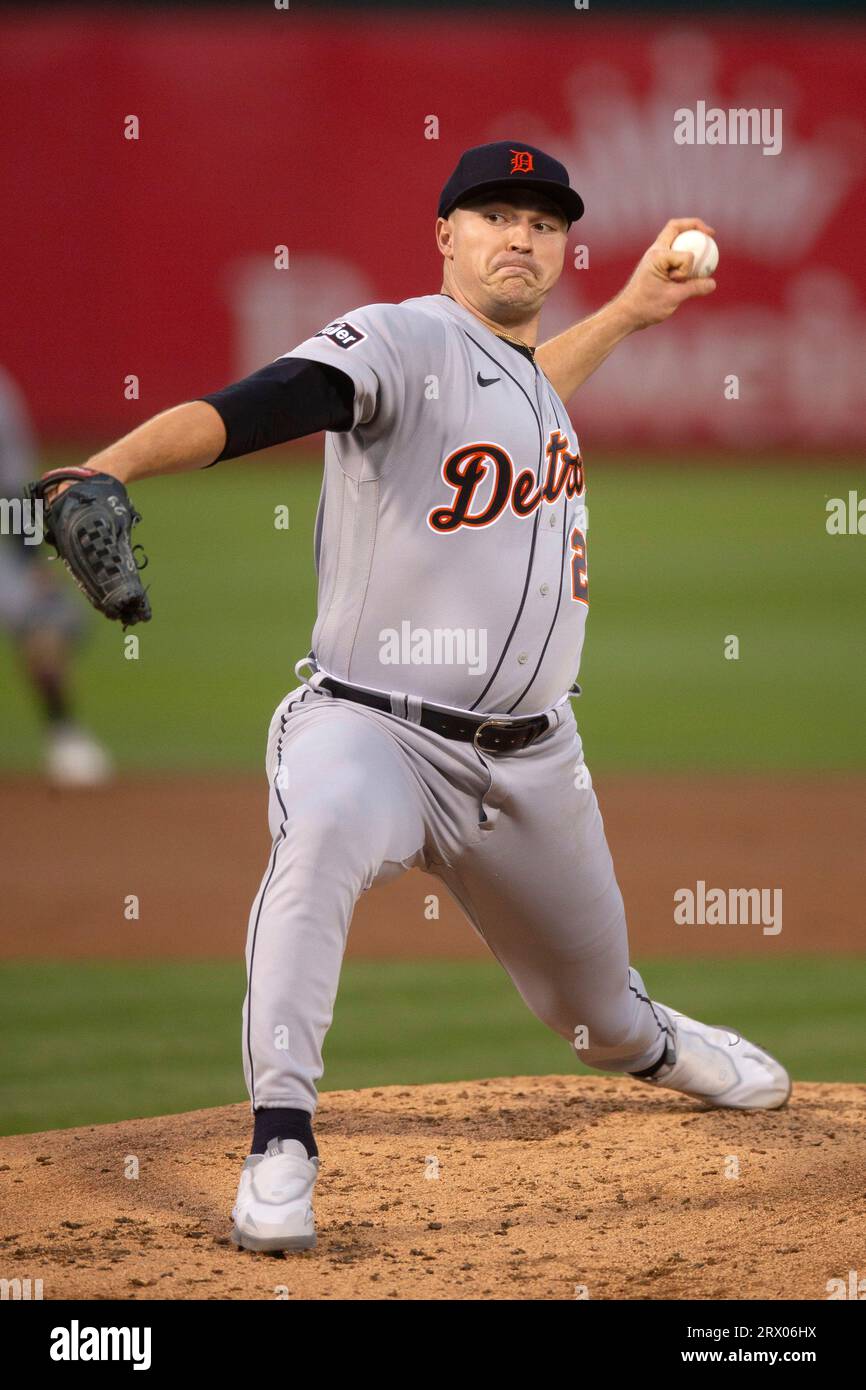 Detroit Tigers Starting Pitcher Tarik Skubal 29 Delivers A Pitch