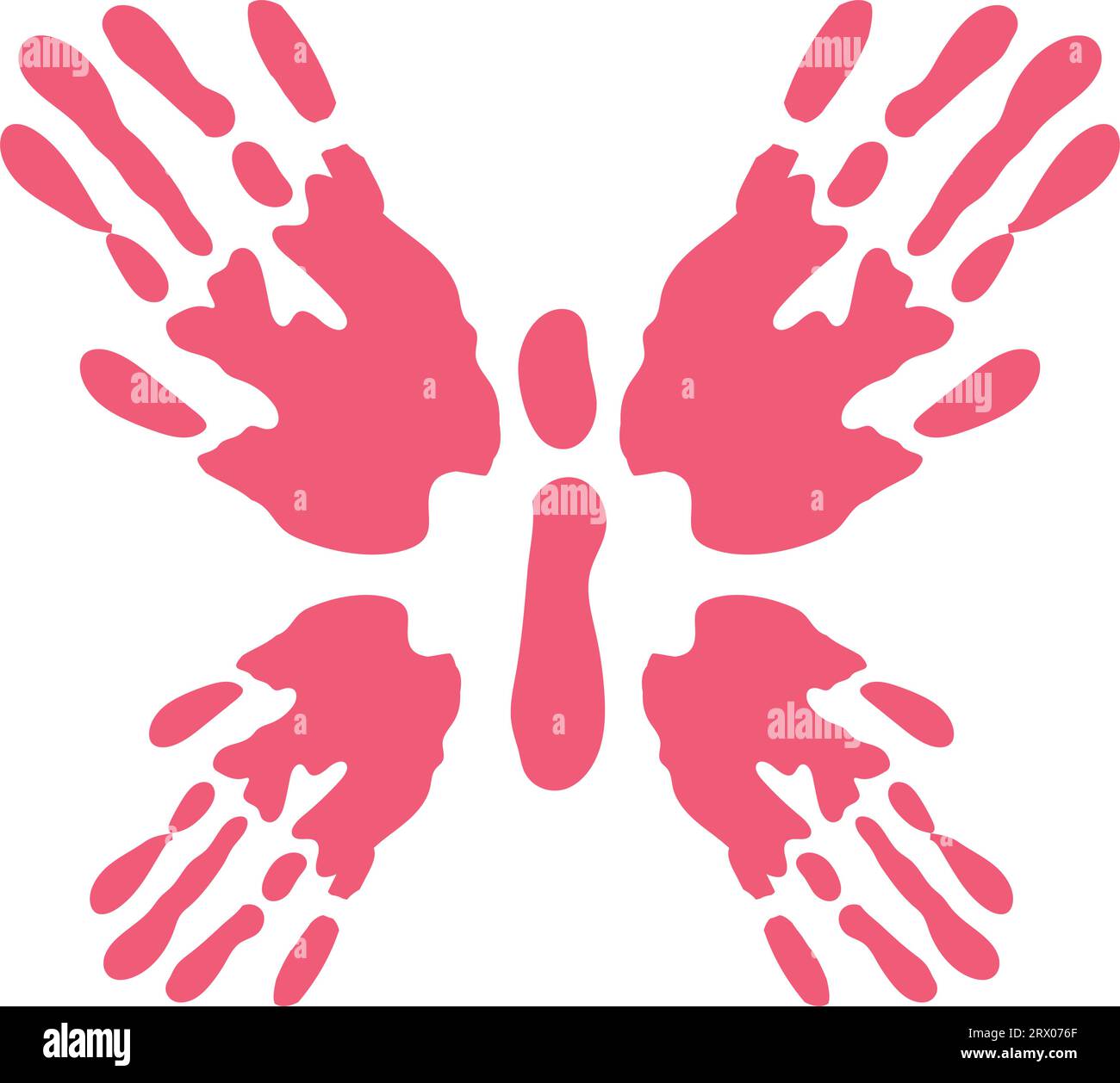 handprint paint color artwork Stock Vector Image & Art - Alamy
