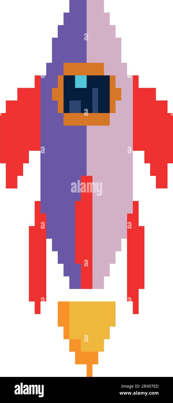 battle ship pixels space Stock Vector Image & Art - Alamy